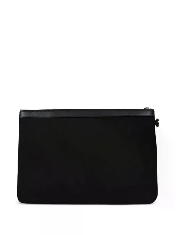JIMMY CHOO Derek Logo Clutch Bag - Black