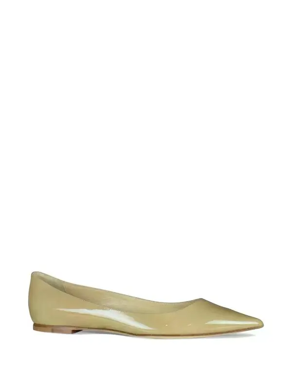 JIMMY CHOO Alina Pointed-toe Ballet Flats