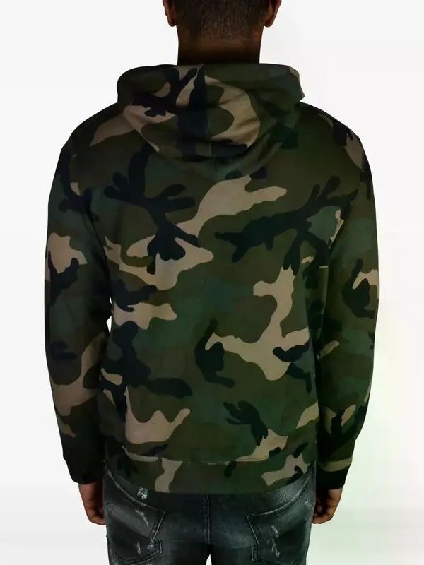 Valentino Garavani Camouflage Zip-up Hoodie