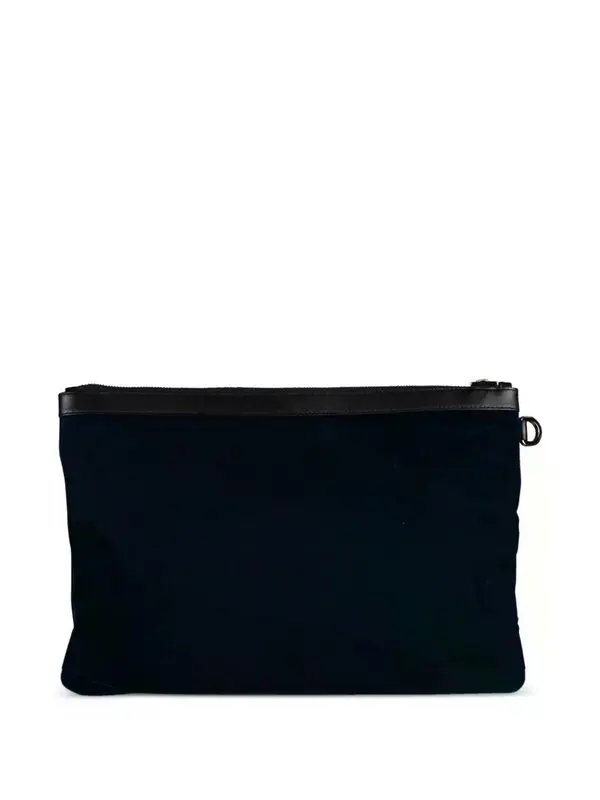 JIMMY CHOO Ring Velvet Clutch Bag - Blue