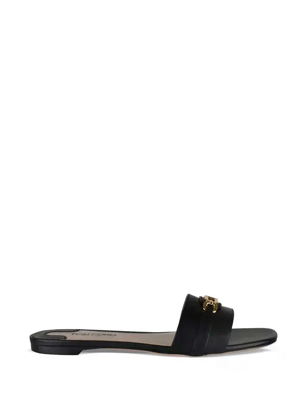 TOM FORD Whitney Chain Leather Sandals