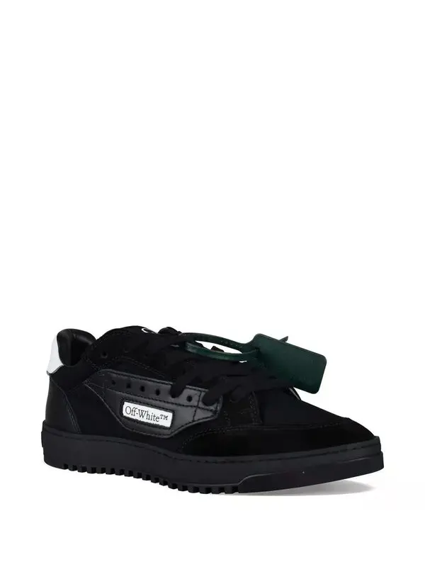 Off-White Leather And Suede Sneakers - Black