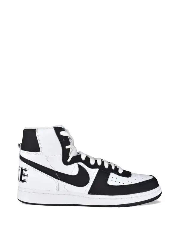 Comme Des Garçons X Nike High-top Swoosh Logo Sneakers