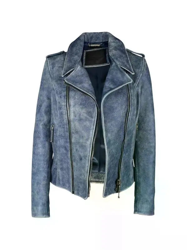 Philipp Plein Aged Effect Zip Jacket