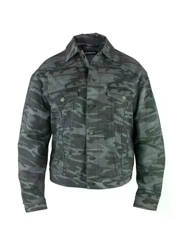 Balenciaga Camouflage Denim Jacket