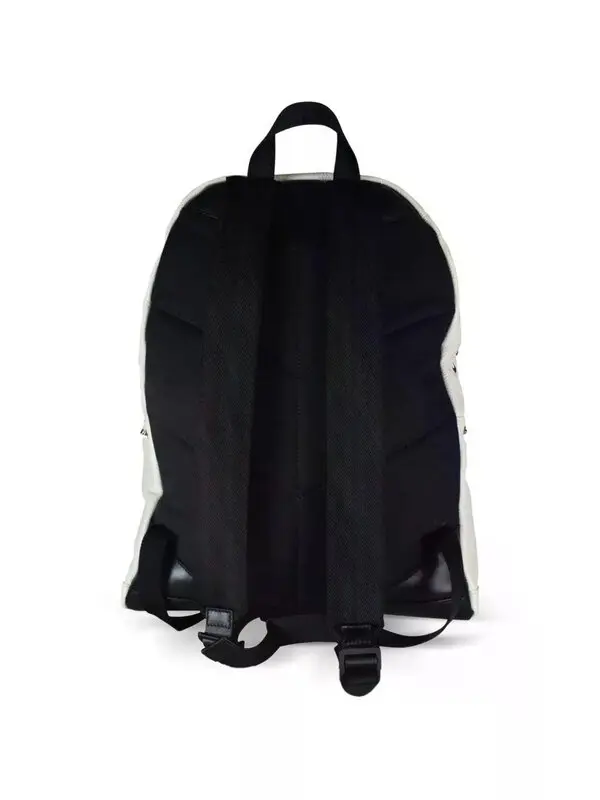 JIMMY CHOO Metallic Star Leather Backpack - White