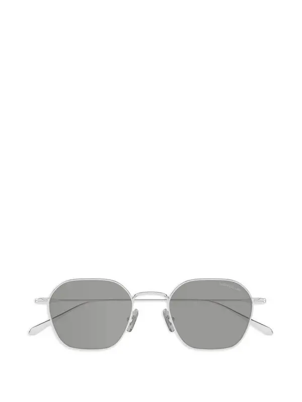 Montblanc Geometric Frame Sunglasses - Silver