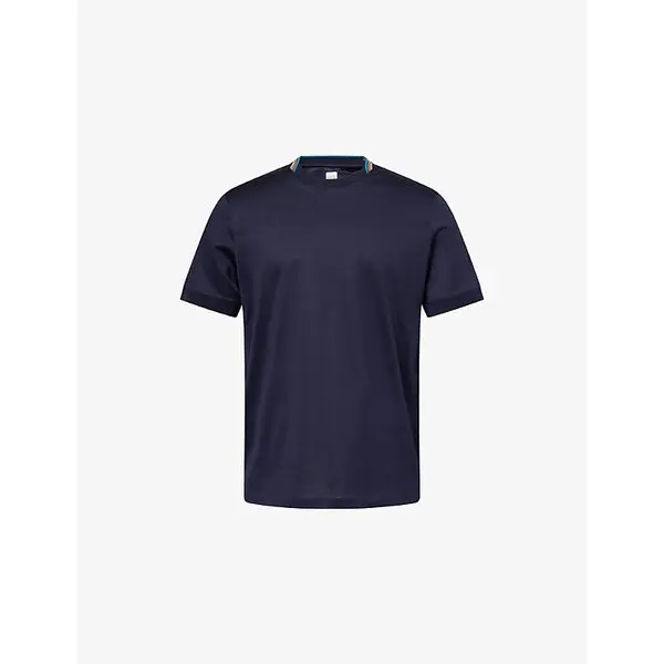 Paul Smith Stripe-trim Short-sleeve Cotton T-shirt