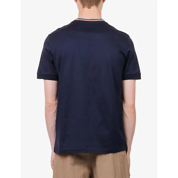 Paul Smith Stripe-trim Short-sleeve Cotton T-shirt