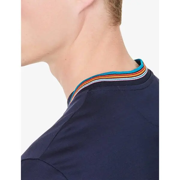 Paul Smith Stripe-trim Short-sleeve Cotton T-shirt