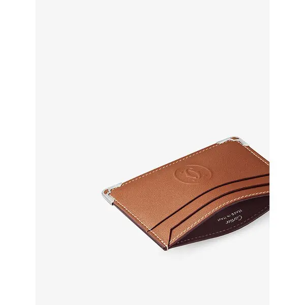 Cartier Must De Leather Card Holder - Beige