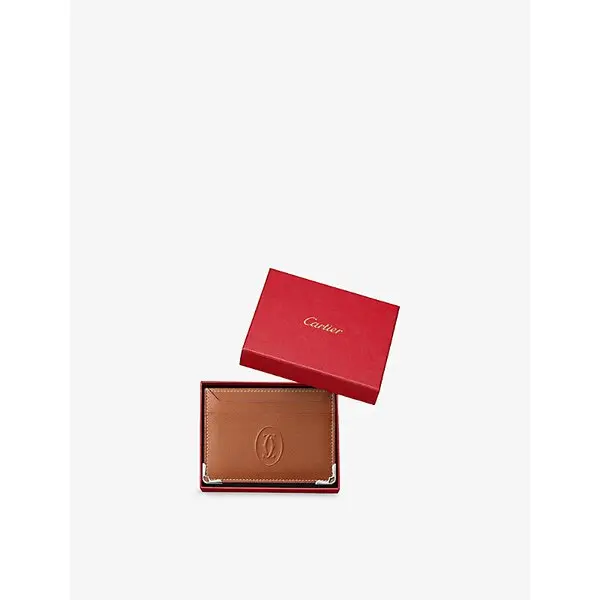 Cartier Must De Leather Card Holder - Beige