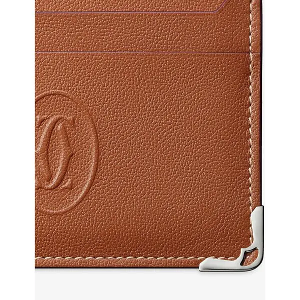 Cartier Must De Leather Card Holder - Beige