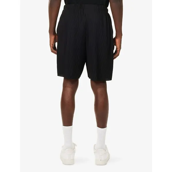 THE COUTURE CLUB Plissé Midi Woven Shorts