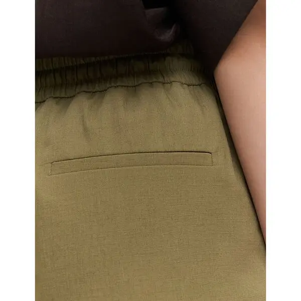 JOSEPH Thurla Wide-leg Cotton Trousers - Fig Leaf