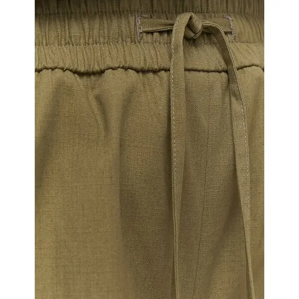 JOSEPH Thurla Wide-leg Cotton Trousers - Fig Leaf