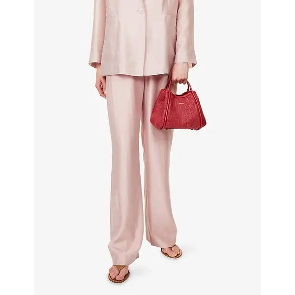 Max Mara Extra-small Woven Top-handle Bag
