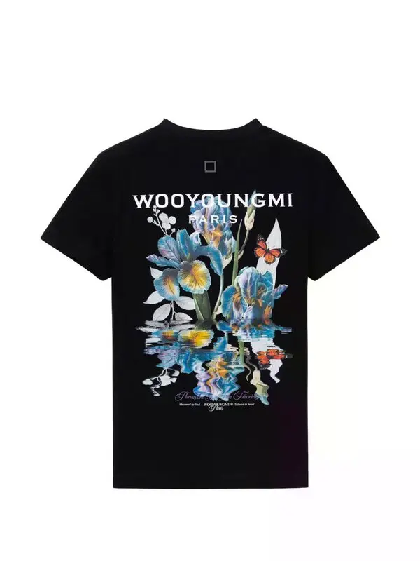 WOOYOUNGMI Cotton Floral Print T-shirt