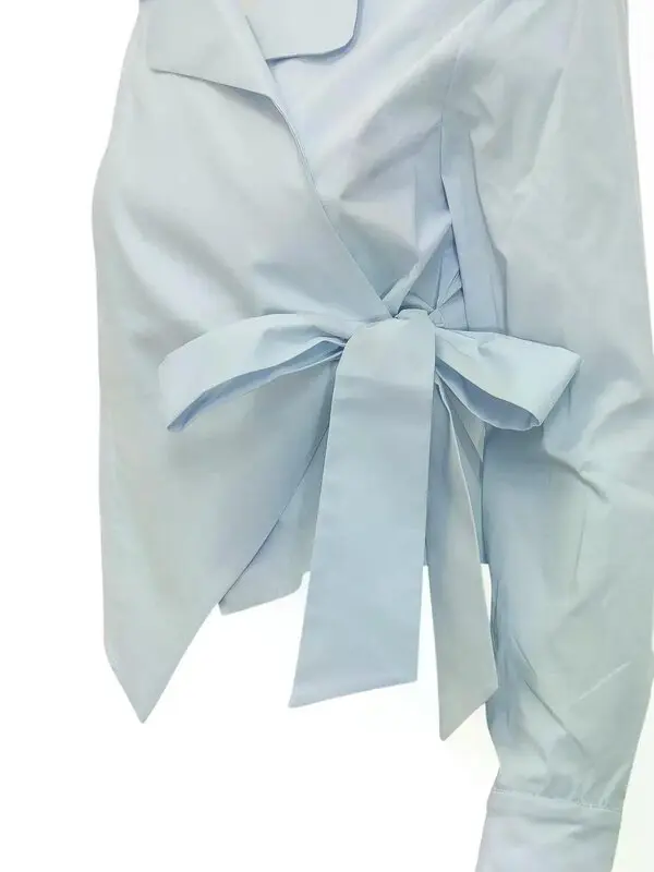 BALOSSA Nora Wrap Shirt - Blue