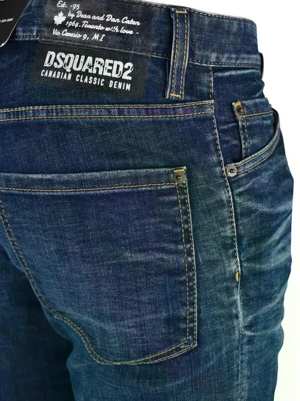 Dsquared2 Faded Five-pocket Jeans