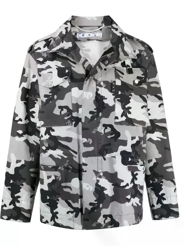 Off-White Camouflage Print Cotton Jacket