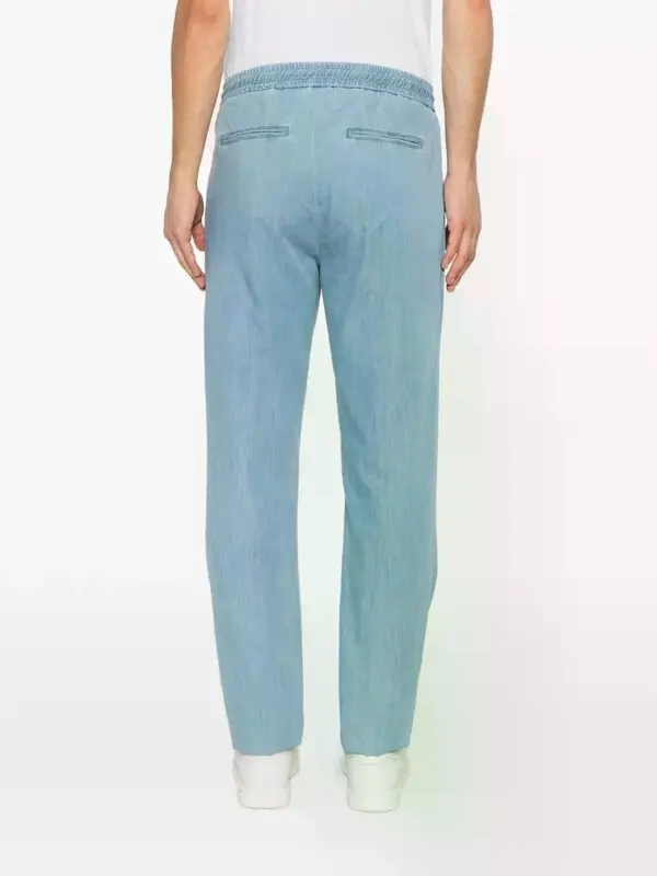 PANICALE Drawstring Waist Pleated Trousers