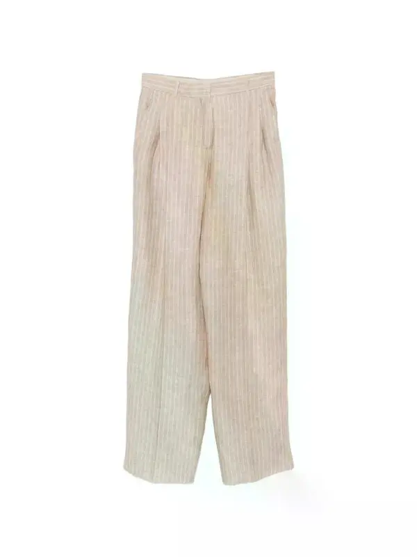 Max Mara Fonte Pinstripe Pleated Trousers