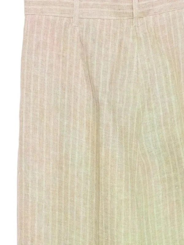 Max Mara Fonte Pinstripe Pleated Trousers