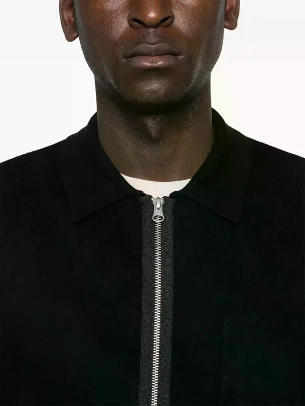 SAMSOE SAMSOE Zip-up Cardigan With Classic Collar