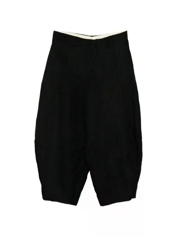 Comme Des Garçons Textured Trousers - Black