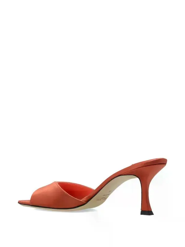 JIMMY CHOO Skye 70 Satin Sandals - Orange