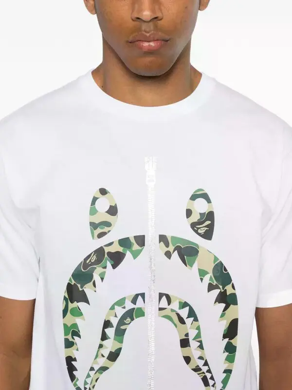 A BATHING APE Camouflage-print T-shirt - Neutrals