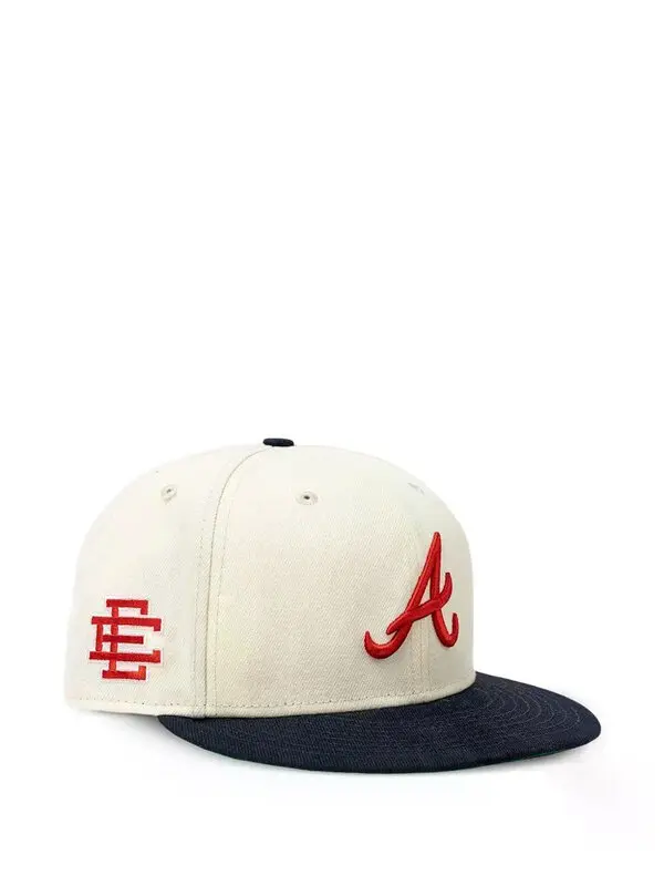 New Era X Eric Emanuel 59fifty Mlb Atlanta Braves Embroidered Cap - Neutrals