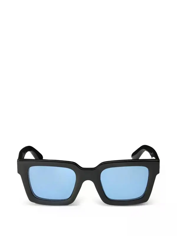 Off-White Clip-on Rectangle Frame Eyeglasses With Tinted Lenses