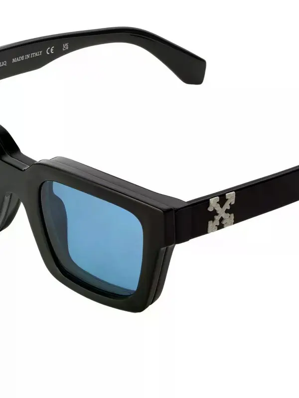 Off-White Clip-on Rectangle Frame Eyeglasses With Tinted Lenses