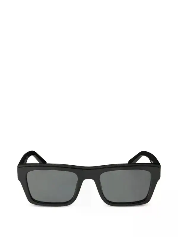 Off-White Acetate Rectangle Frame Sunglasses - Black