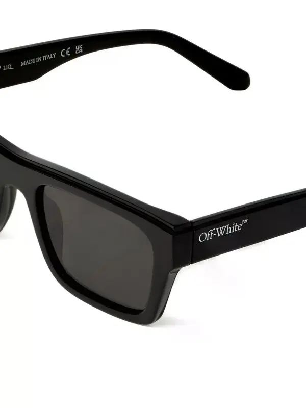 Off-White Acetate Rectangle Frame Sunglasses - Black