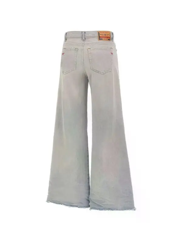 DIESEL® 1978 D-akemi Distressed Wide-leg Jeans