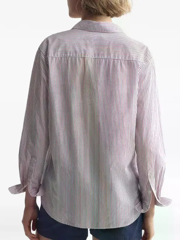 NILI LOTAN Raphael Striped Cotton Shirt