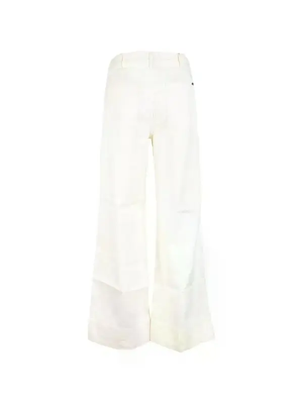 CIGALA'S High-waisted Wide-leg Jeans - White