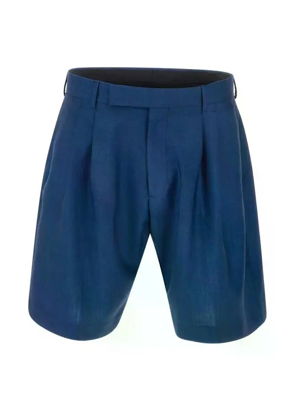 Paul Smith Tailored Double-pleated Shorts - Blue