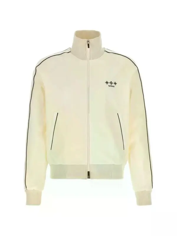 TATRAS Cream Side-stripe Track Jacket