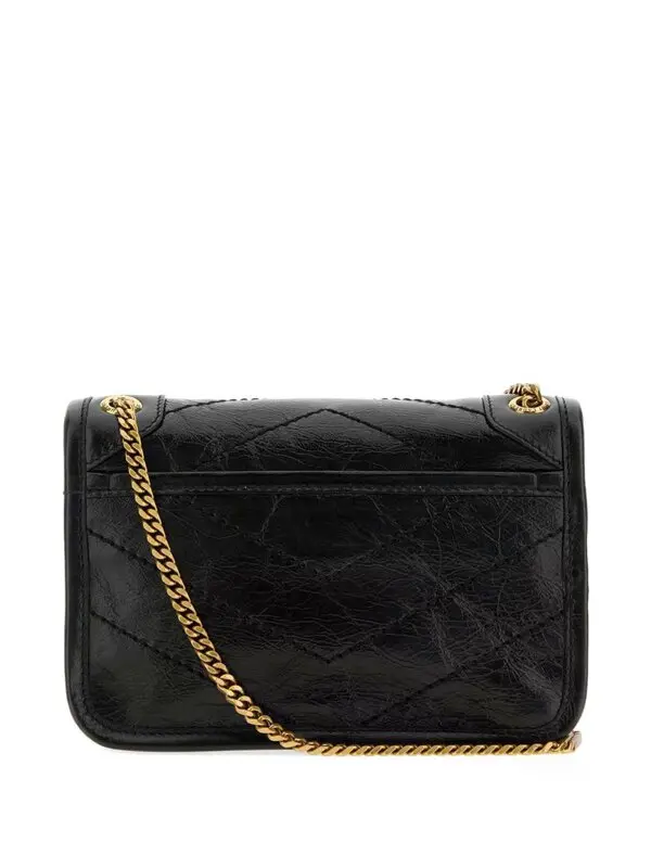 Saint Laurent Mini Niki Quilted Shoulder Bag - Black