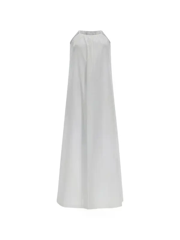 Max Mara Halterneck Gathered Maxi Dress