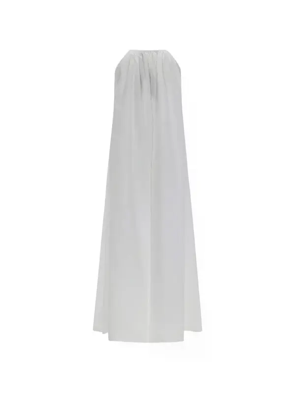 Max Mara Halterneck Gathered Maxi Dress