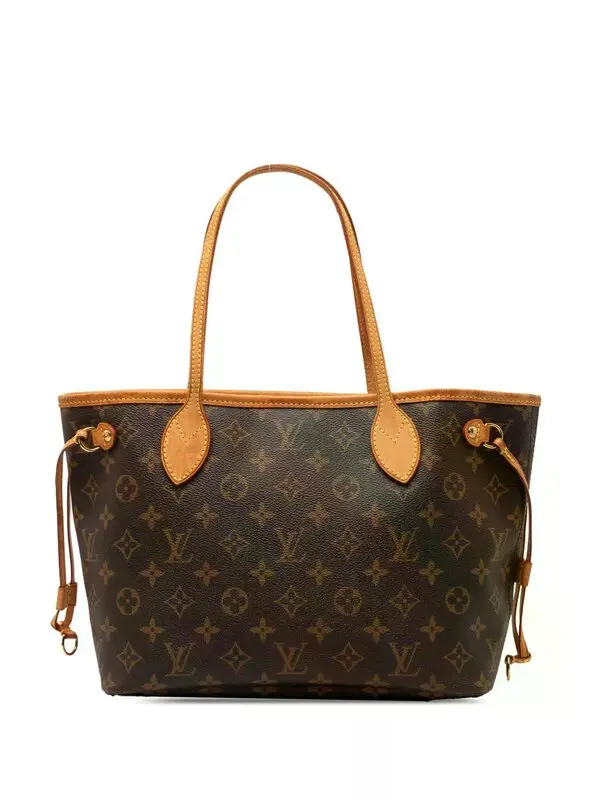 LOUIS VUITTON Monogram Neverfull Pm Tote Bag - Brown