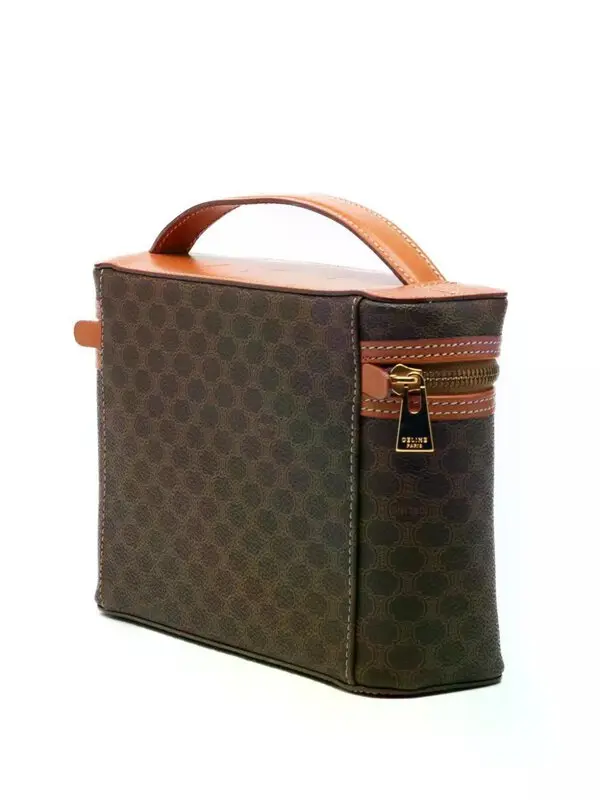 Celine 1996 Macadam Coated Canvas Vanity Bag