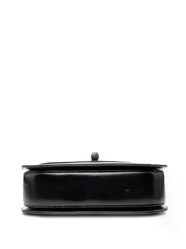 Gucci 20th Century Calfskin Bamboo Night Satchel - Black