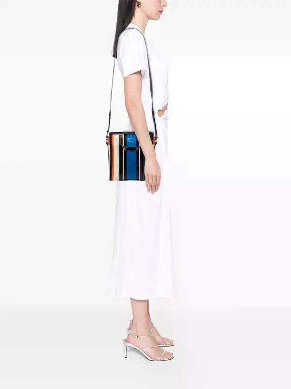 Balenciaga Lambskin Bazar Shopper Xs Satchel - Blue