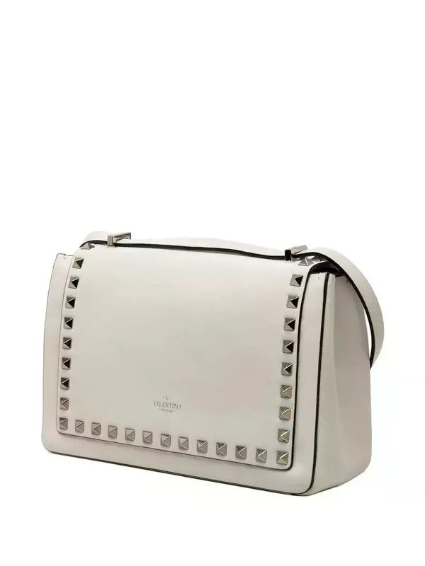 Valentino Garavani Rockstud Leather Crossbody Bag - Grey